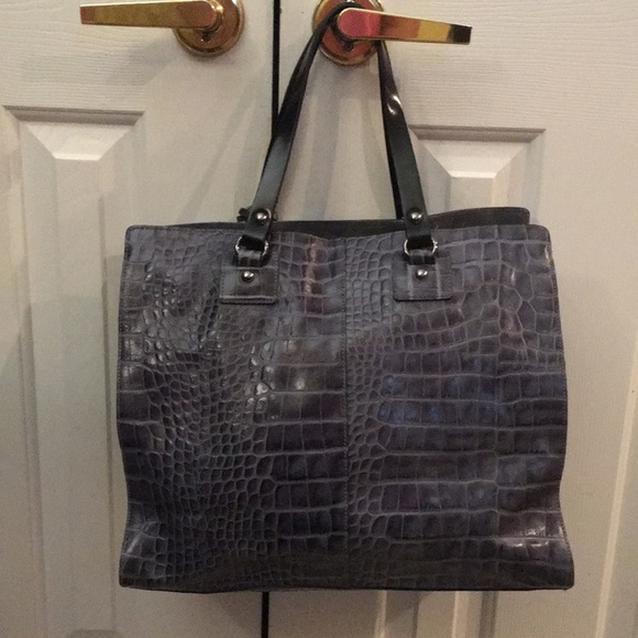 Zara | Bags | Innue Brand Made In Italy Large Satchel Genuine Croc ...